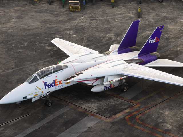 F-14B “FedEx” Livery – IndiaFoxtEcho für Microsoft Flight Simulator | MSFS