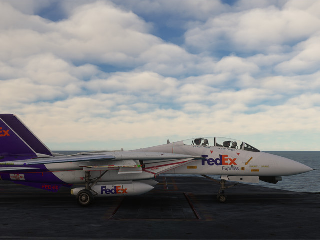F-14B “FedEx” Livery – IndiaFoxtEcho für Microsoft Flight Simulator | MSFS