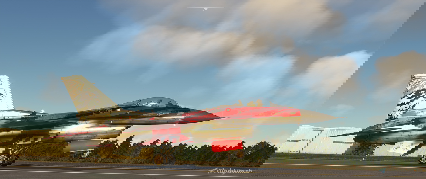 F-16 / E-006 / 50th anniversary Danish livery pour Microsoft Flight Simulator | MSFS