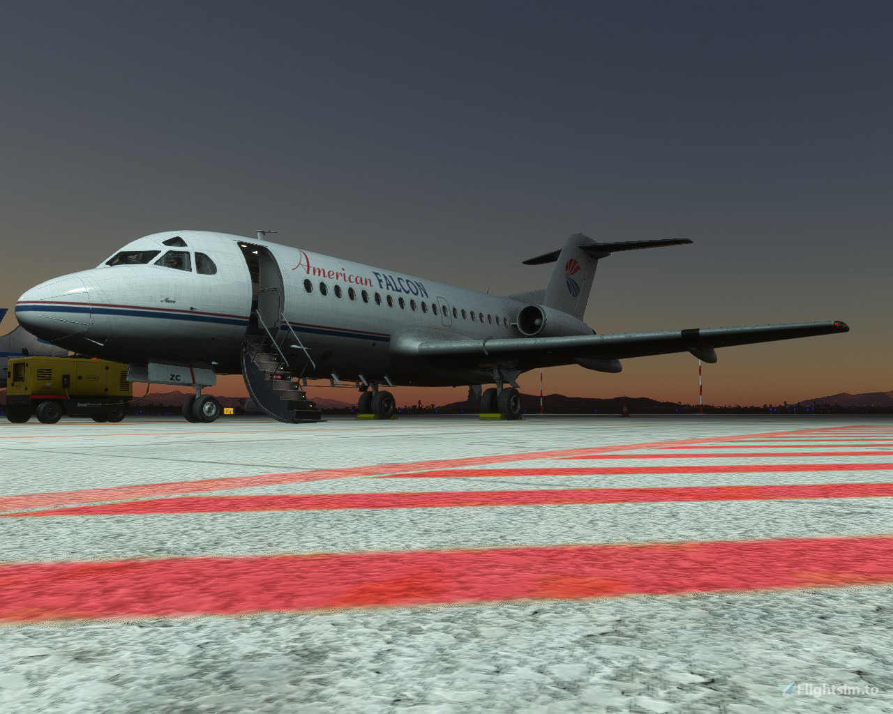 F-28 Mk1000 American FALCON (old titles) for Microsoft Flight Simulator ...