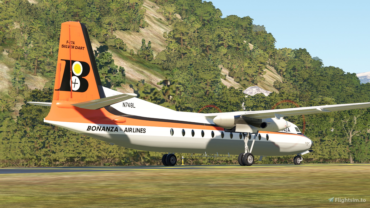 F27-MK500 Bonanza Airlines N748L for Microsoft Flight Simulator | MSFS