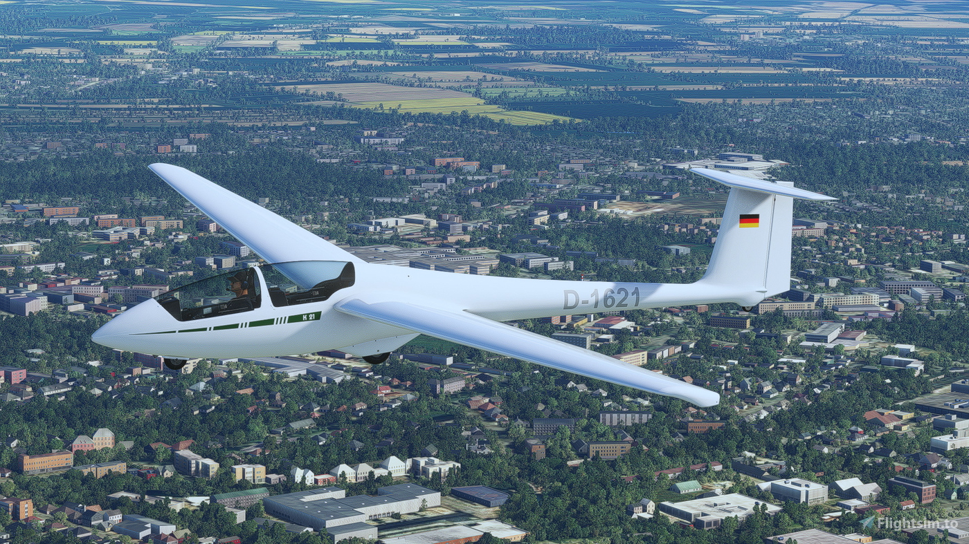 F7 Simulations ASK21 | Livery D-1621 for Microsoft Flight Simulator | MSFS