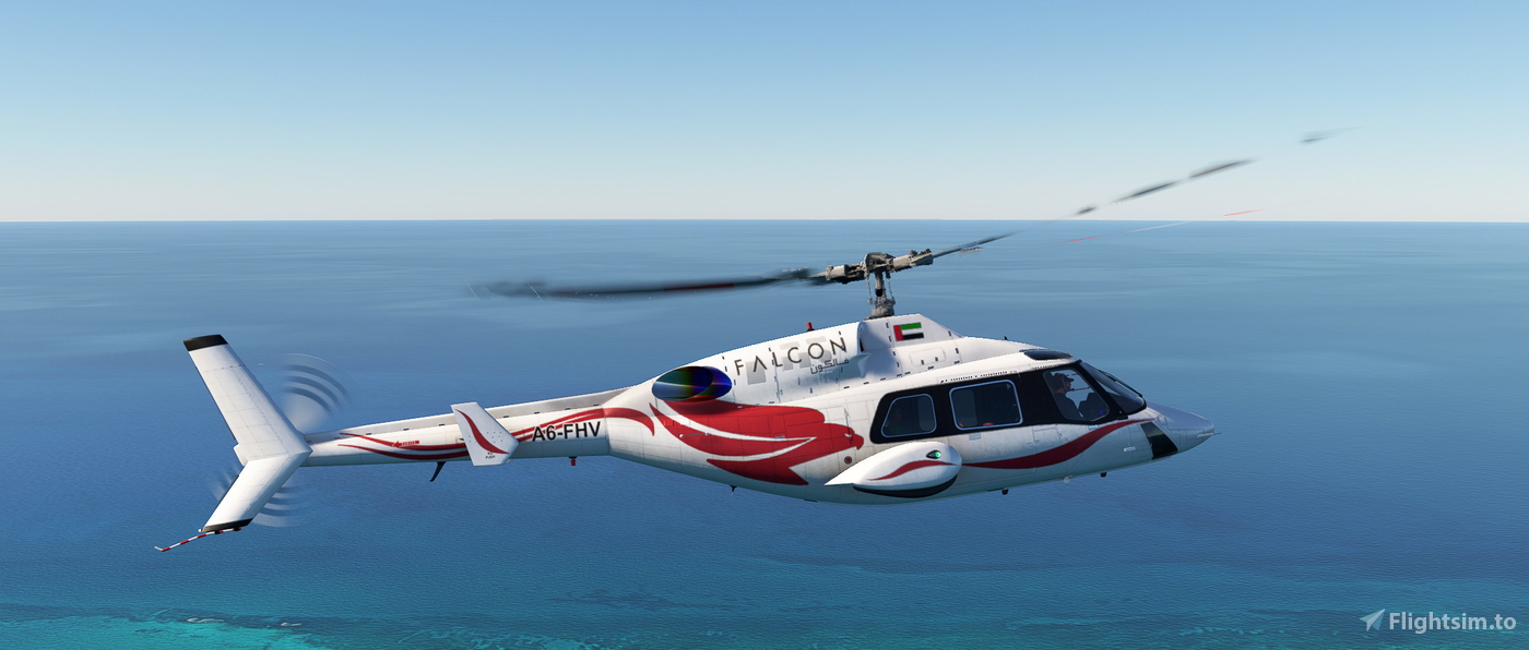 Falcon Helicopters Bell 222B (CowanSim) for Microsoft Flight Simulator ...