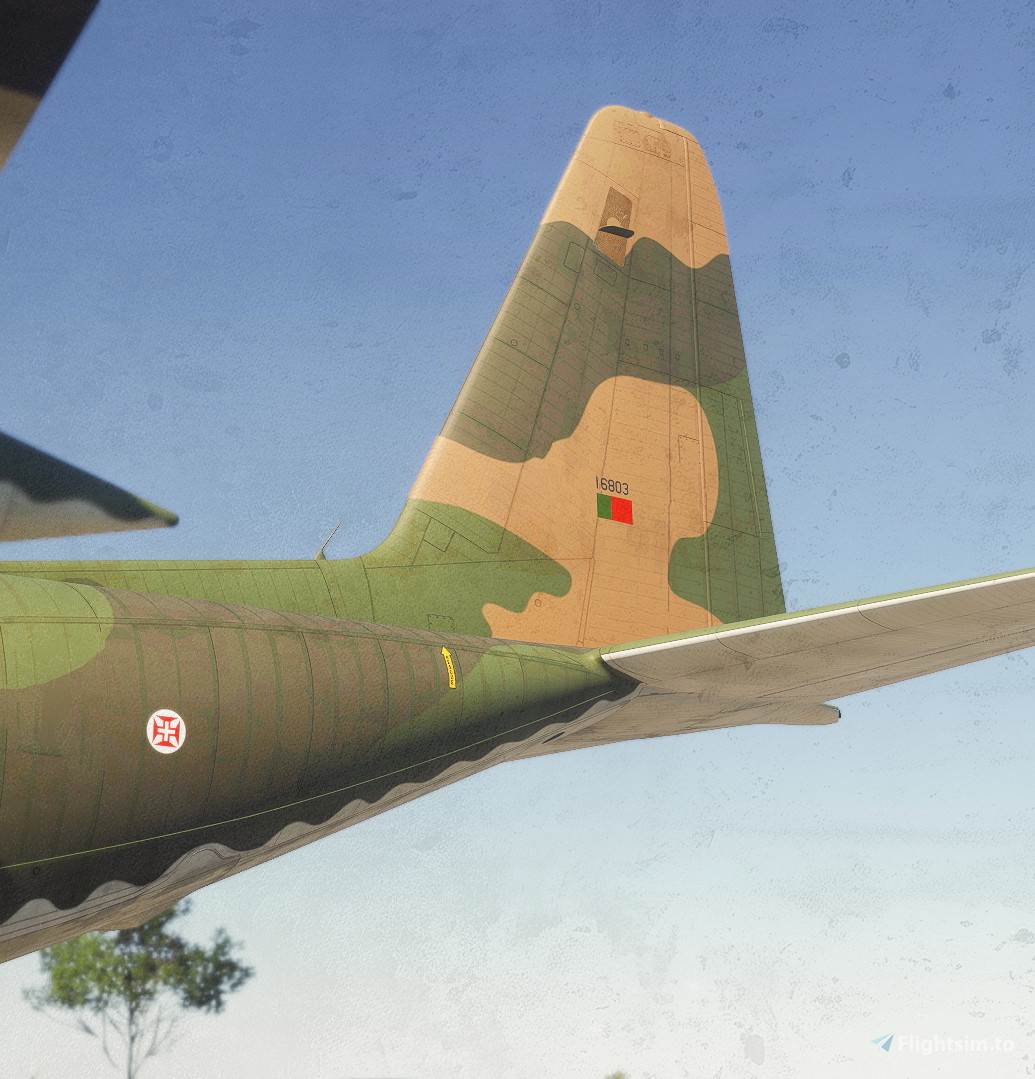 Portuguese AirForce | Vintage Camouflage C130 Hercules | 4k 20/24 for Microsoft Flight Simulator ...