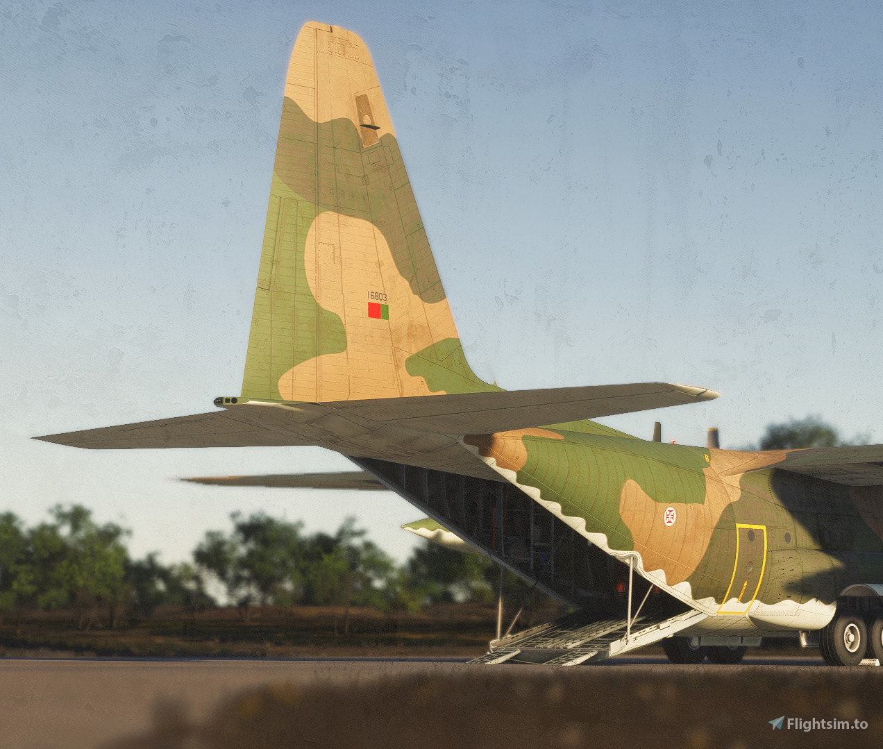 Portuguese AirForce | Vintage Camouflage C130 Hercules | 4k 20/24 for Microsoft Flight Simulator ...