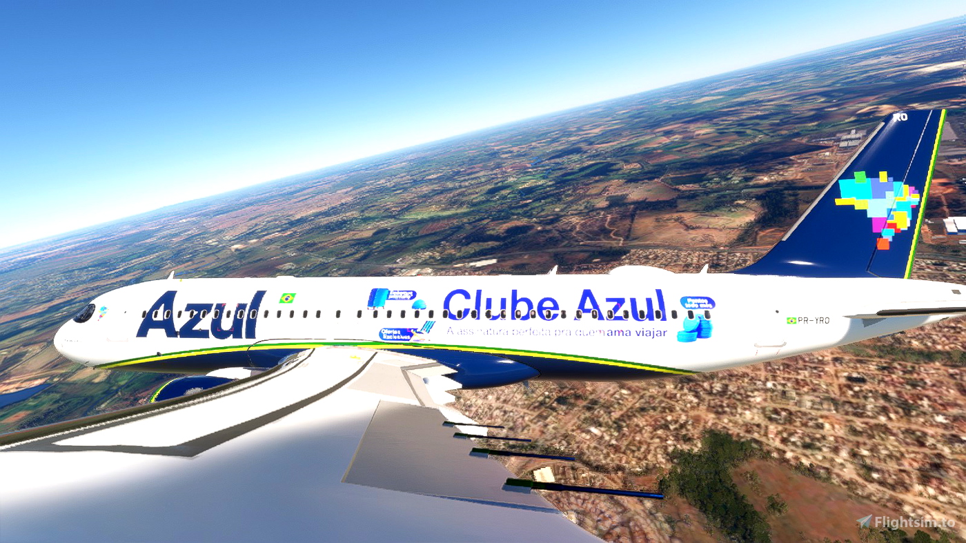 Threads - FBW A32NX - Azul Linhas Aereas PR-YRO "Clube Azul" - 8K for ...