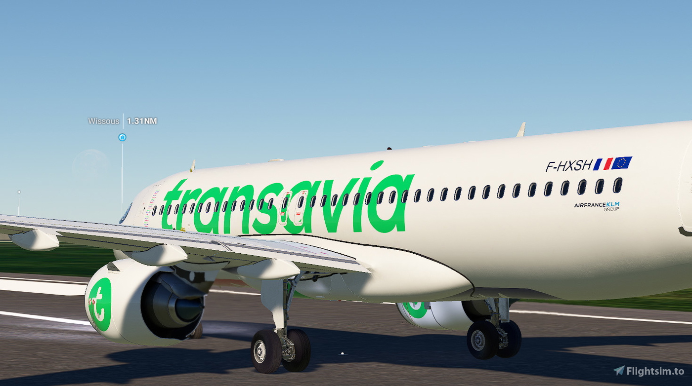 FBW A32NX : F-HXSH Transavia France A320-252N для Microsoft Flight ...