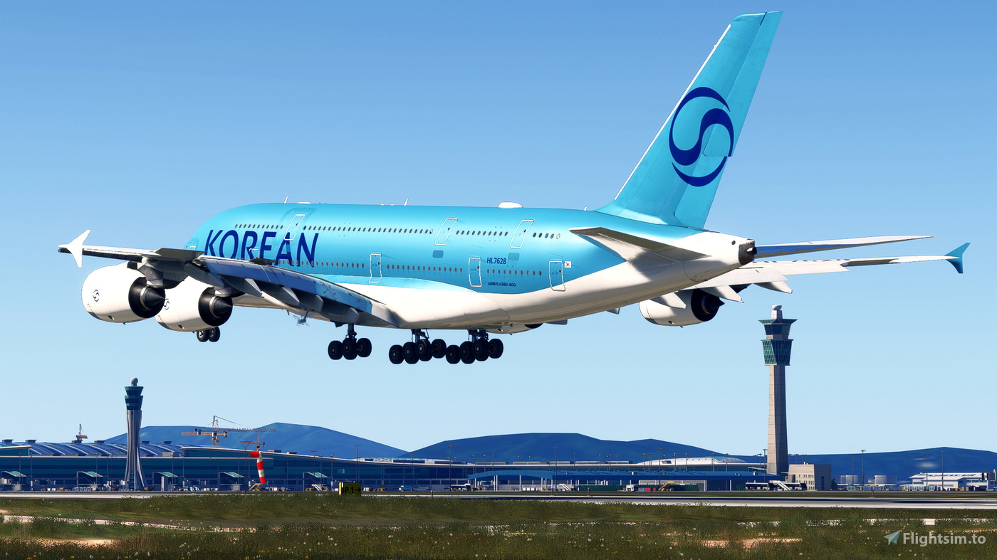 FBW A380 Korean Air HL7628 – New Livery [w/Cabin] (GP7200 / PW Engine ...