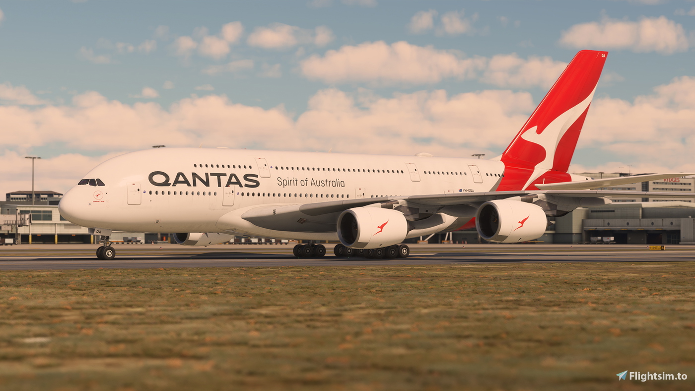 Qantas A380 Singapore Airlines Airbus A380 With QANTAS Boeing 747 At