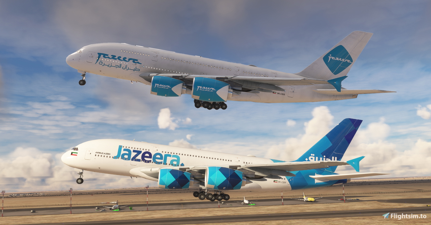 FBW A380X | Jazeera Airways | New & Old Livery | Fictional | Requested ...