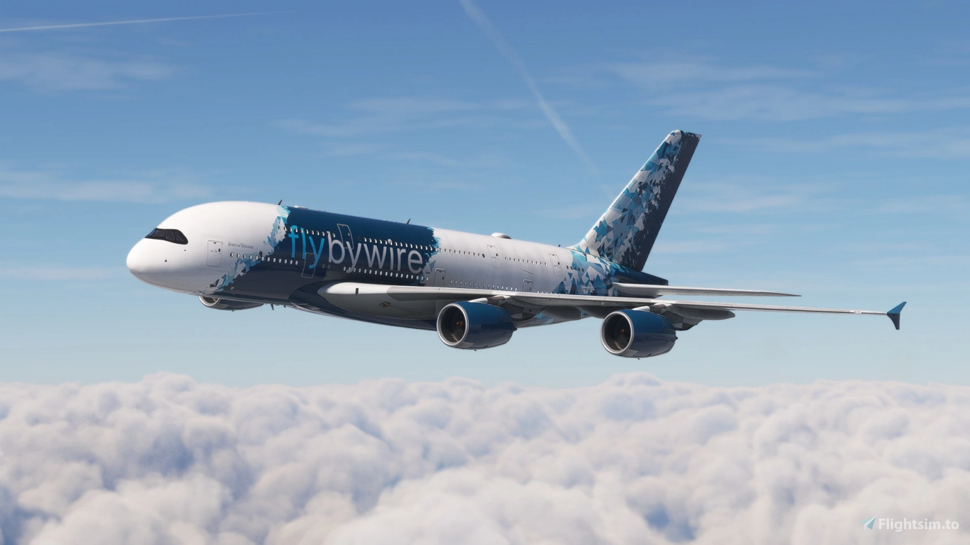 FBW A380X Downscaled With & Without Cabin (From 4k to 2k) for Microsoft Flight Simulator | MSFS