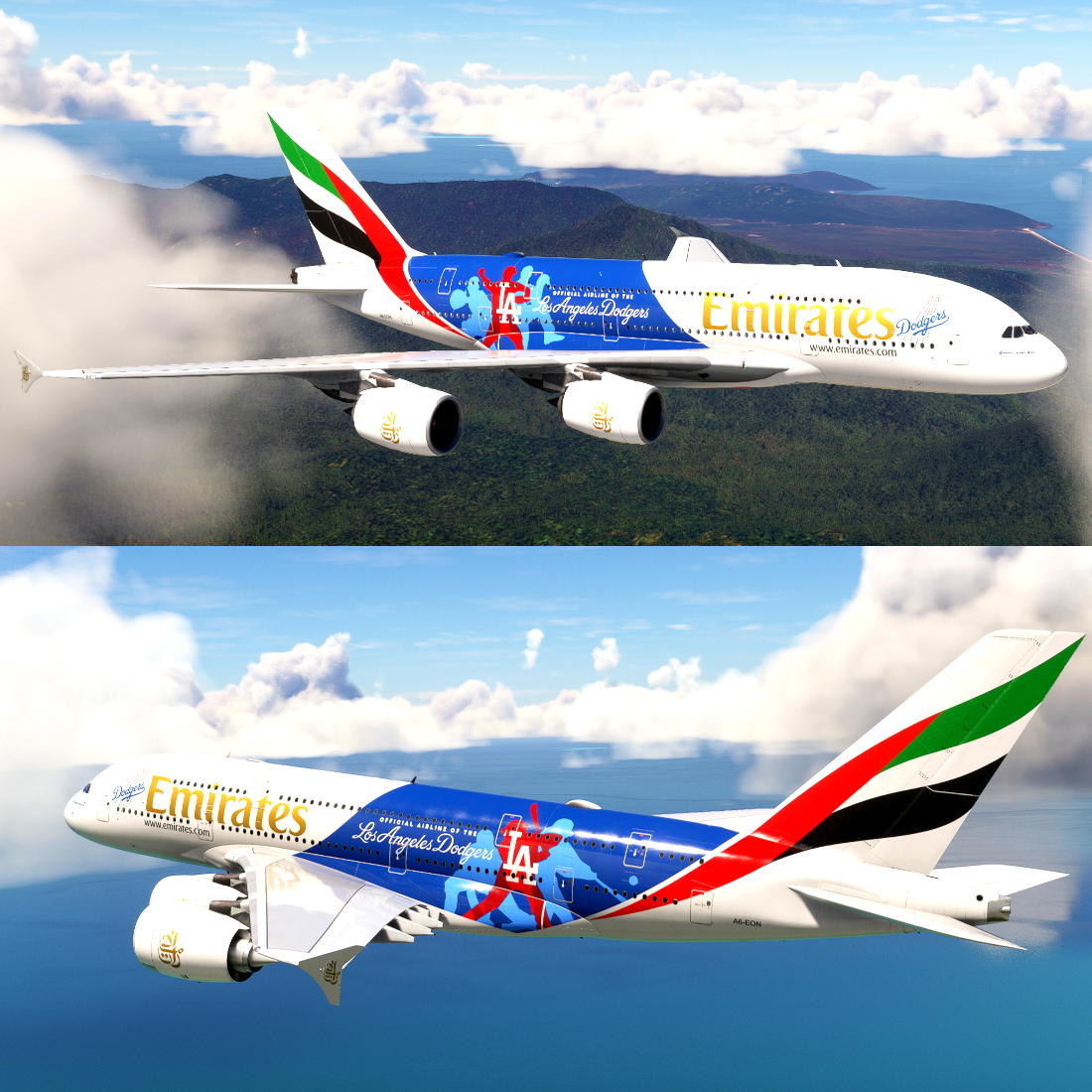 Threads - FBW Airbus A380 Emirates LA Dodgers for Microsoft Flight ...