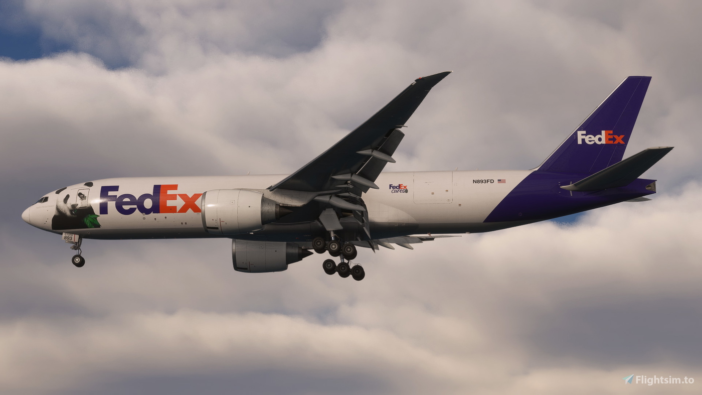 FedEx ('Panda Express' | N893FD) - PMDG 777-F for Microsoft Flight ...
