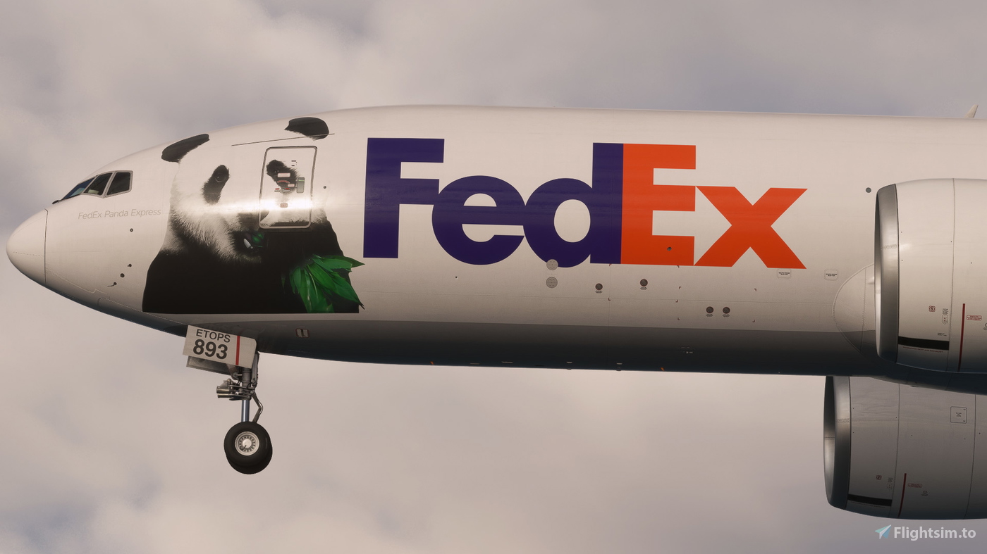 FedEx ('Panda Express' | N893FD) - PMDG 777-F for Microsoft Flight ...