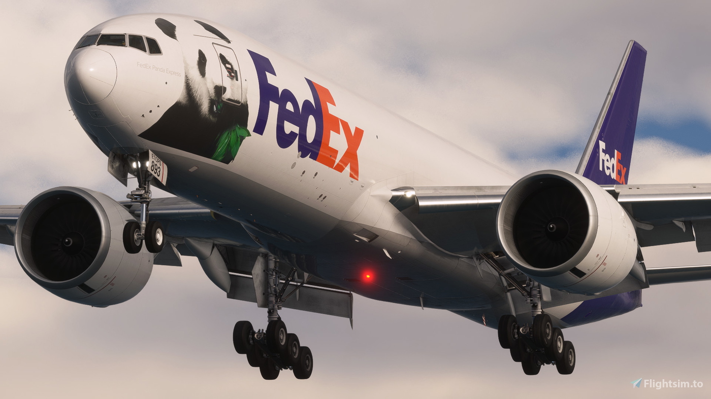 FedEx ('Panda Express' | N893FD) - PMDG 777-F para Microsoft Flight ...