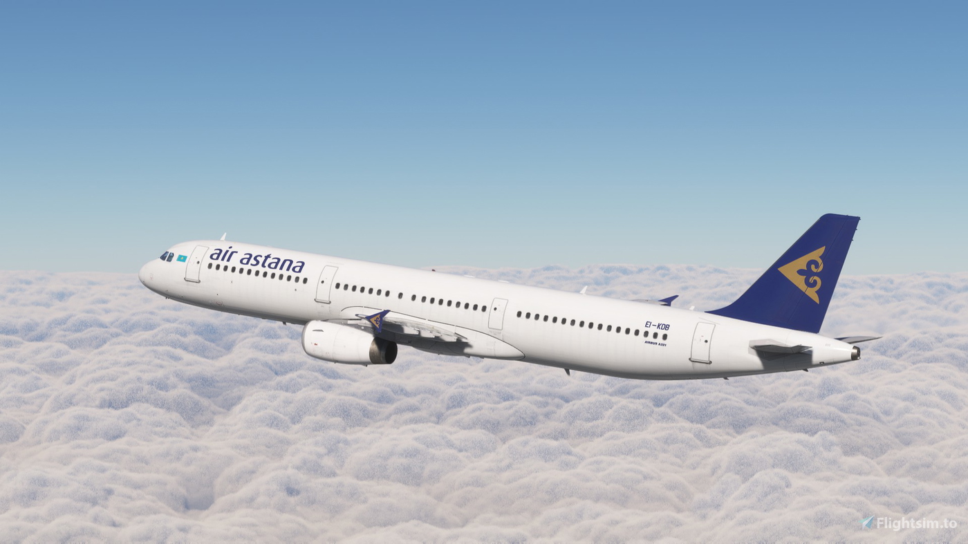 Fenix A321Ceo Air Astana Fleet para Microsoft Flight Simulator | MSFS