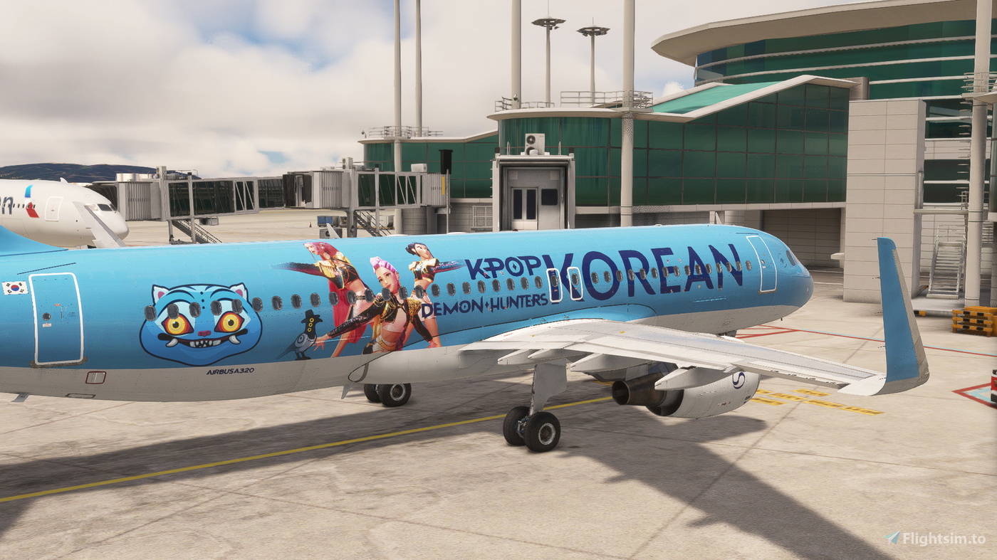 Fenix 320 NEW Korean Air CFM - kpop-demon-hunter for Microsoft Flight ...