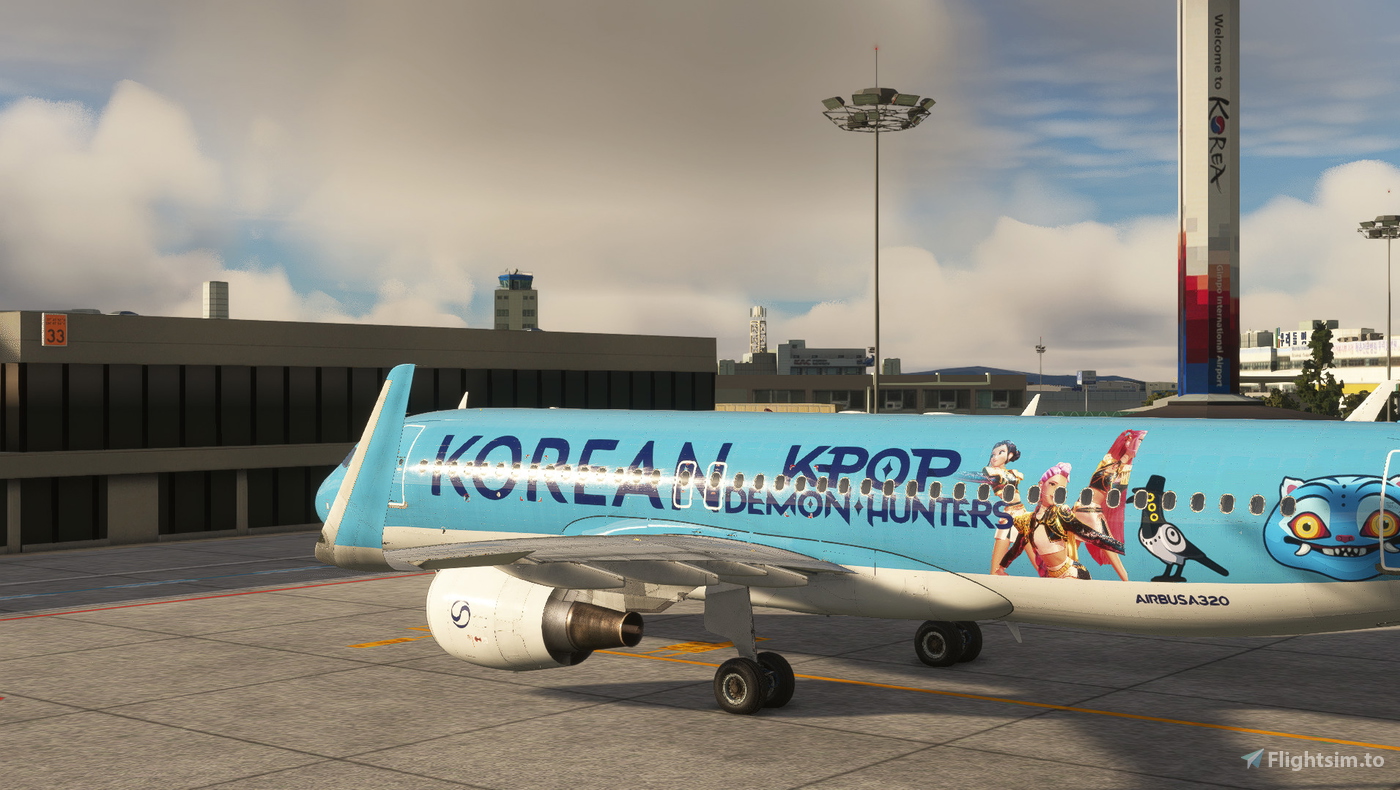 Fenix 320 NEW Korean Air CFM - kpop-demon-hunter för Microsoft Flight ...