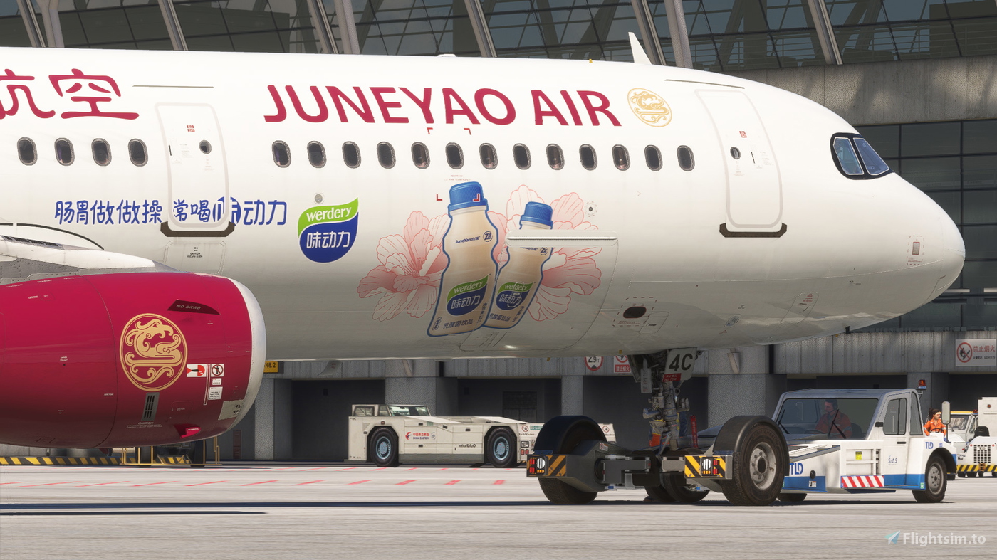 FENIX 321 Juneyao Air 吉祥航空 B-324C for Microsoft Flight Simulator | MSFS