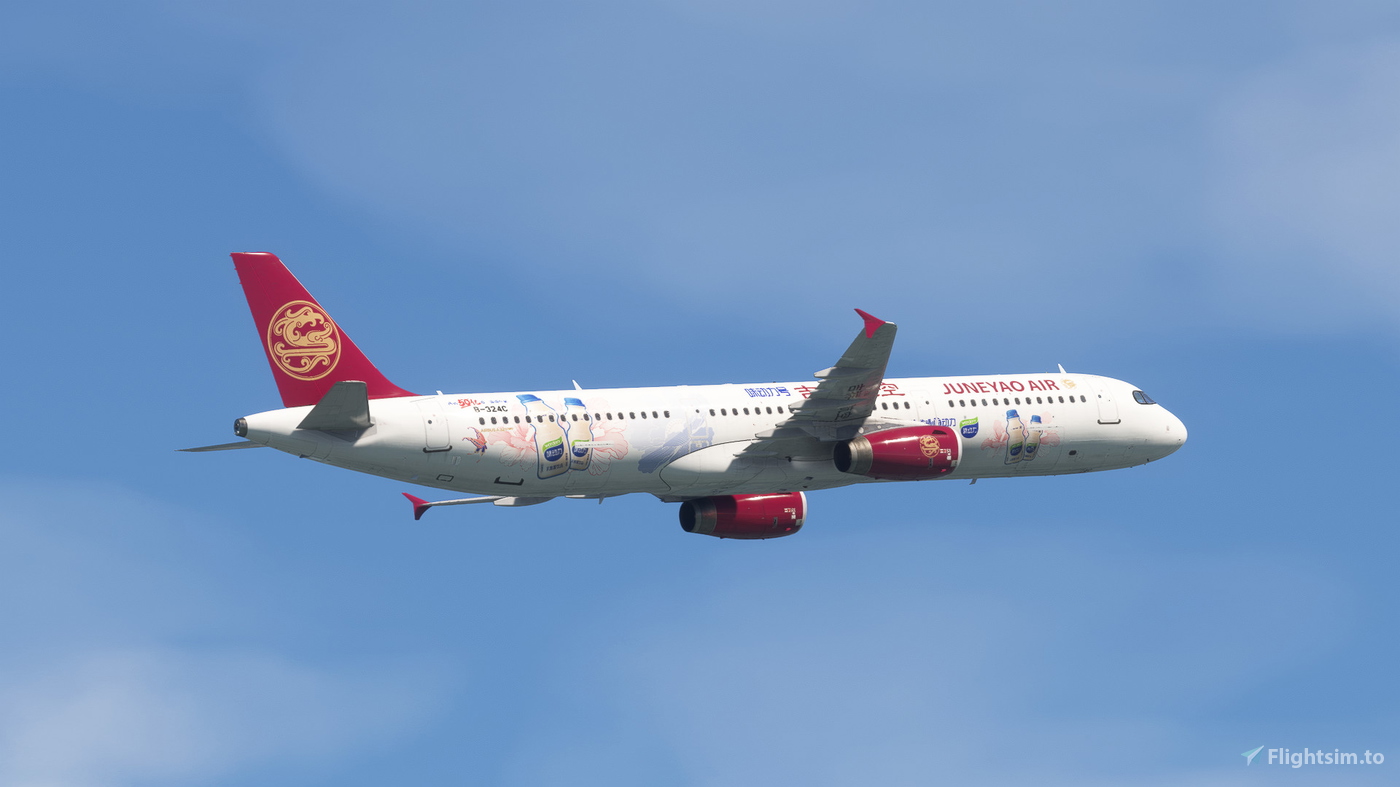 FENIX 321 Juneyao Air 吉祥航空 B-324C 对于 Microsoft Flight Simulator | MSFS