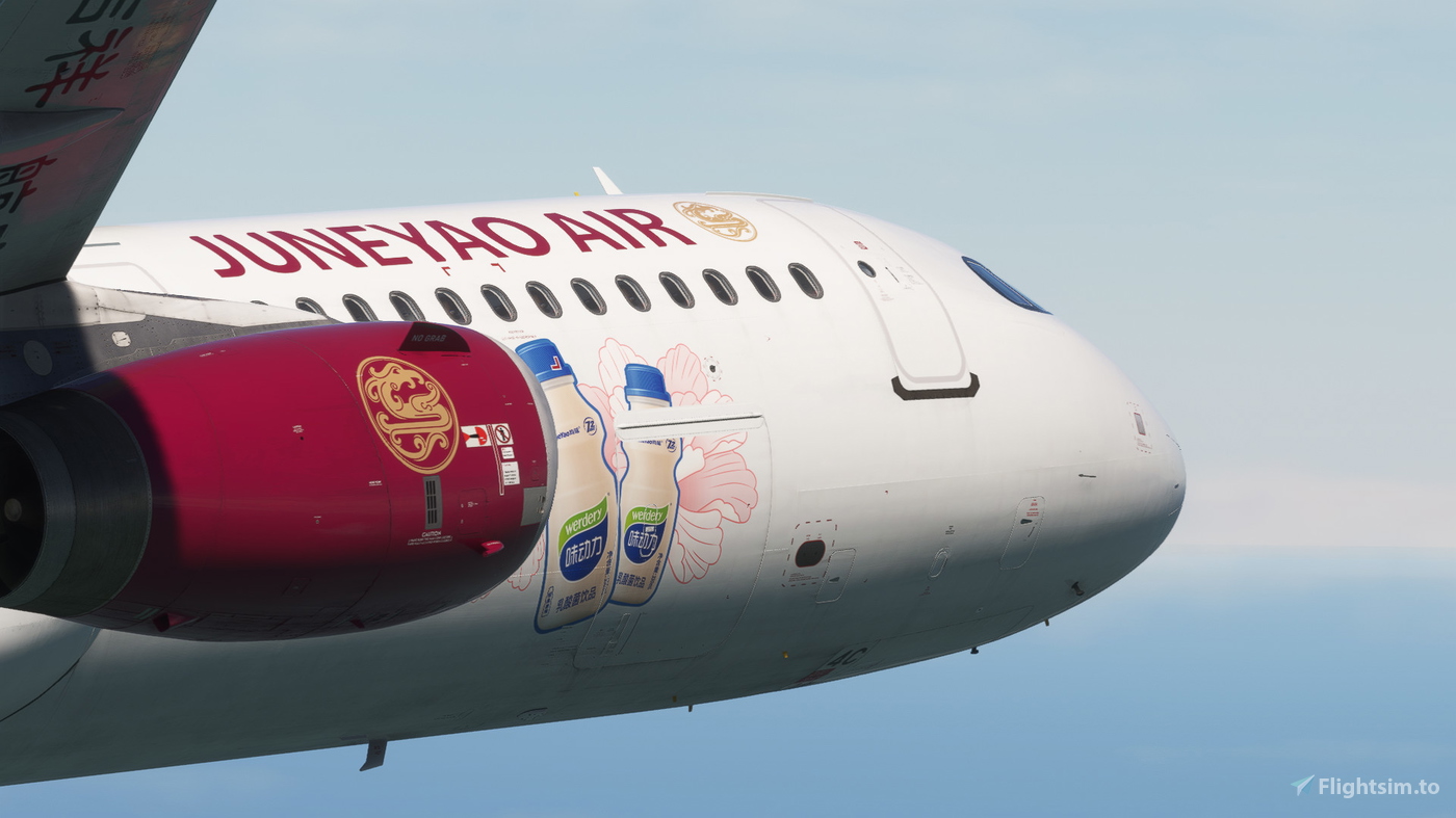 FENIX 321 Juneyao Air 吉祥航空 B-324C for Microsoft Flight Simulator | MSFS