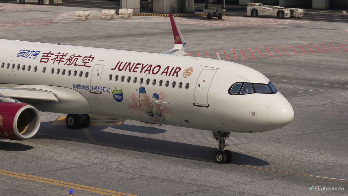 FENIX 321 Juneyao Air 吉祥航空 B-324C for Microsoft Flight Simulator | MSFS