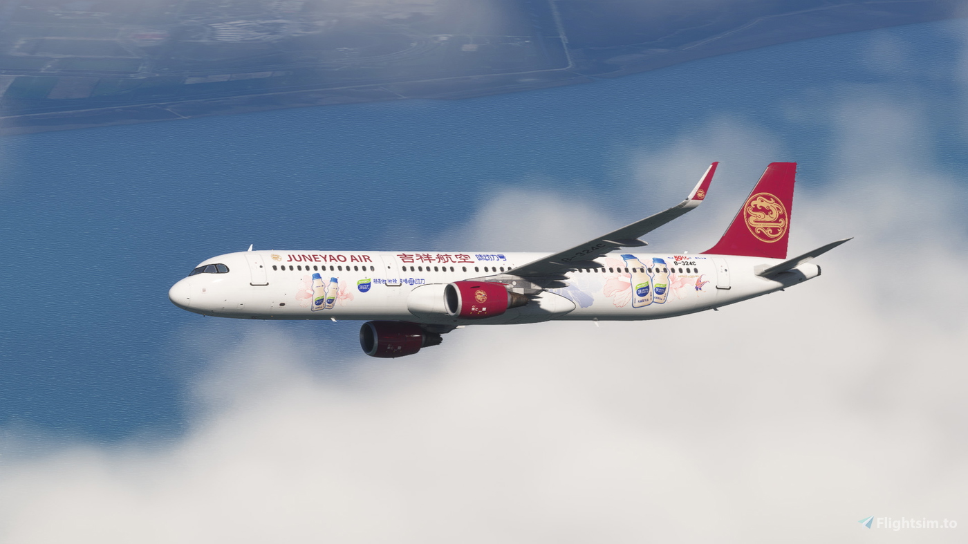 FENIX 321 Juneyao Air 吉祥航空 B-324C for Microsoft Flight Simulator | MSFS