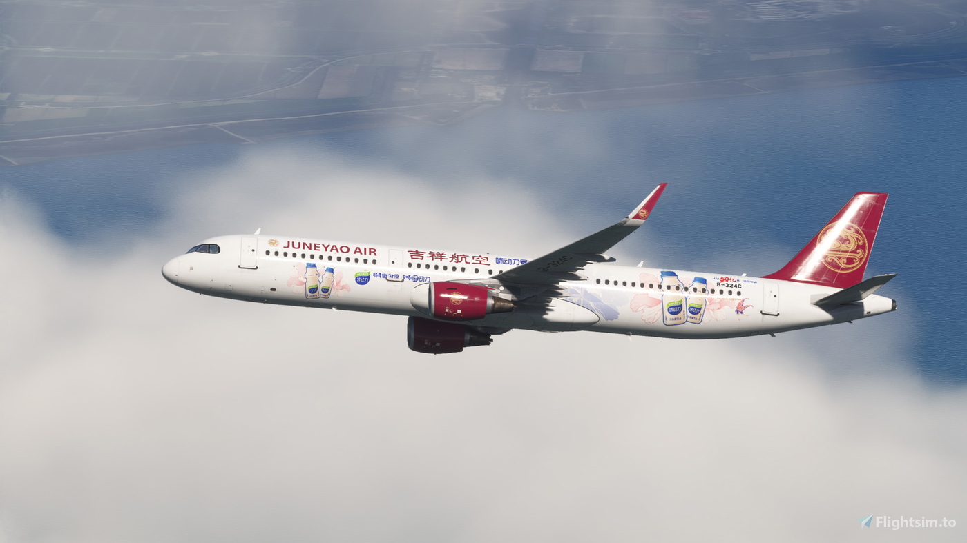 FENIX 321 Juneyao Air 吉祥航空 B-324C for Microsoft Flight Simulator | MSFS