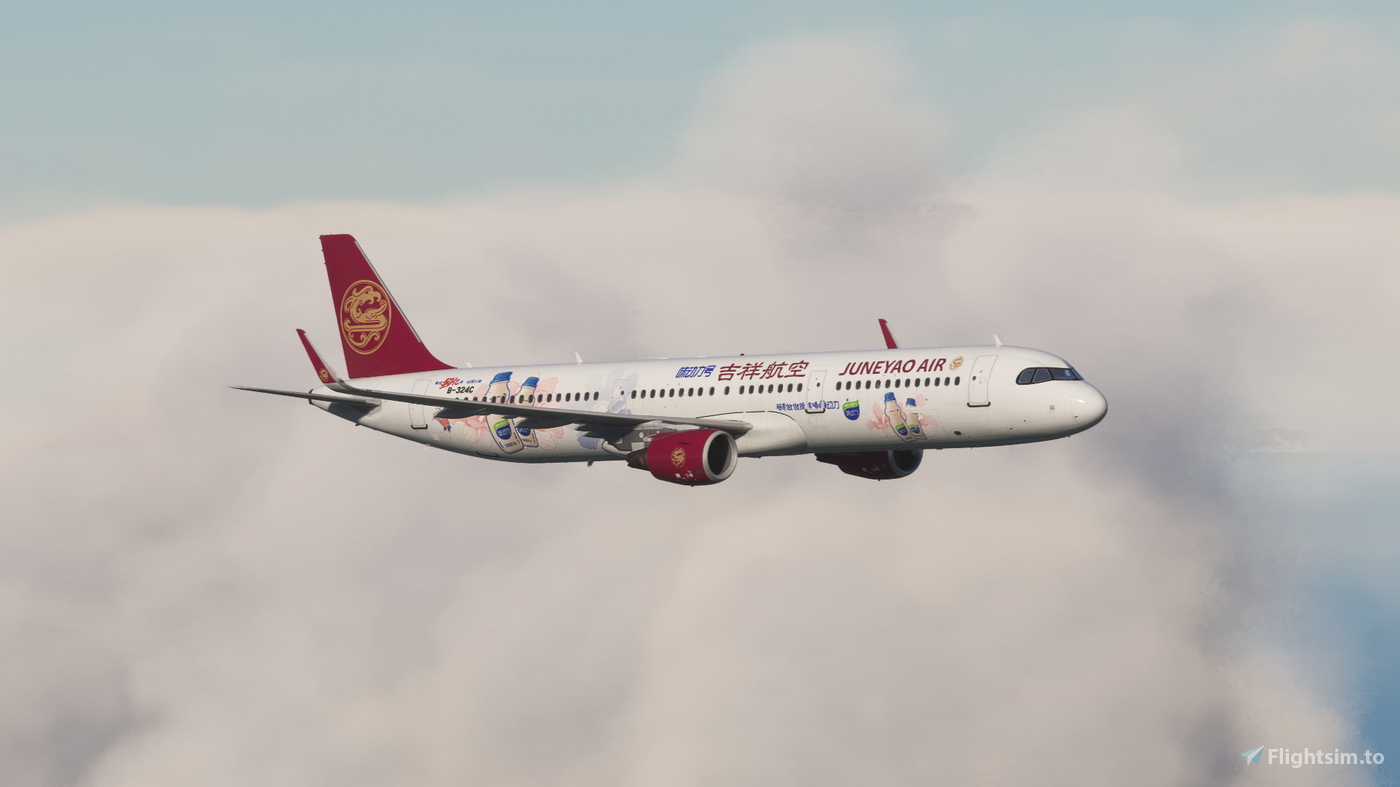 FENIX 321 Juneyao Air 吉祥航空 B-324C for Microsoft Flight Simulator | MSFS