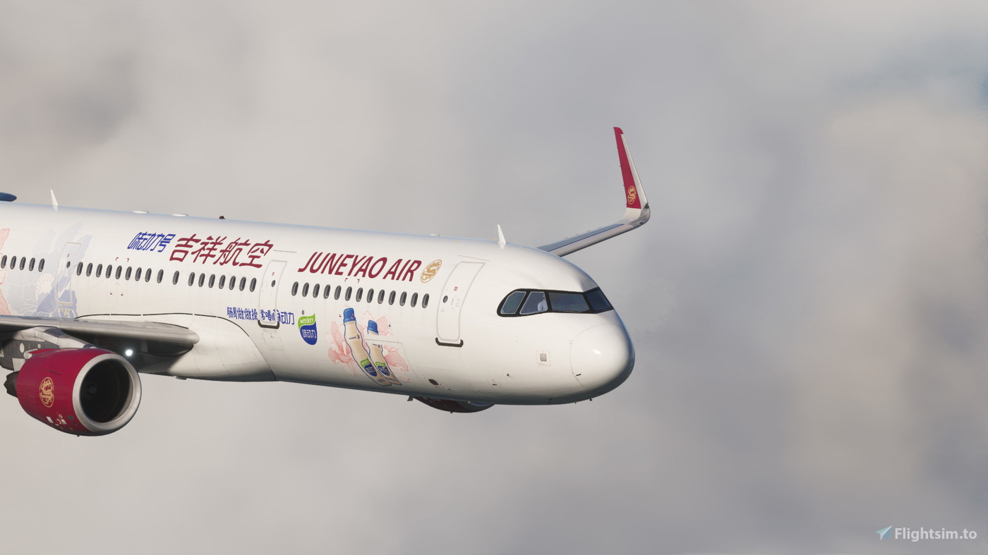 FENIX 321 Juneyao Air 吉祥航空 B-324C for Microsoft Flight Simulator | MSFS