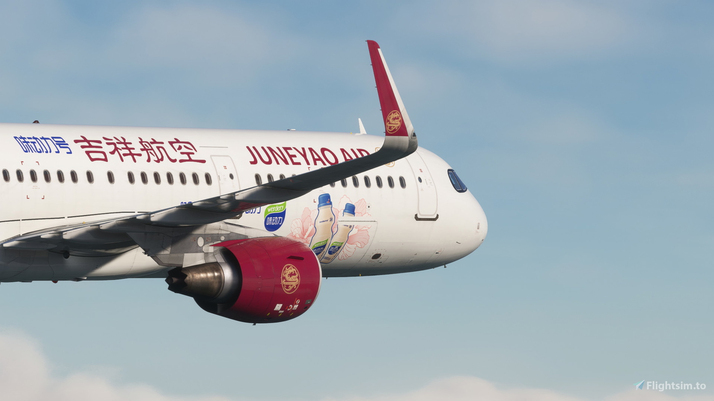 FENIX 321 Juneyao Air 吉祥航空 B-324C for Microsoft Flight Simulator | MSFS