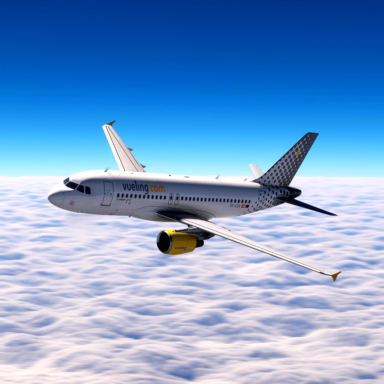 Fenix A319 | Vueling EC-LRS | 4k + Cockpit Decals + Cabin for Microsoft ...