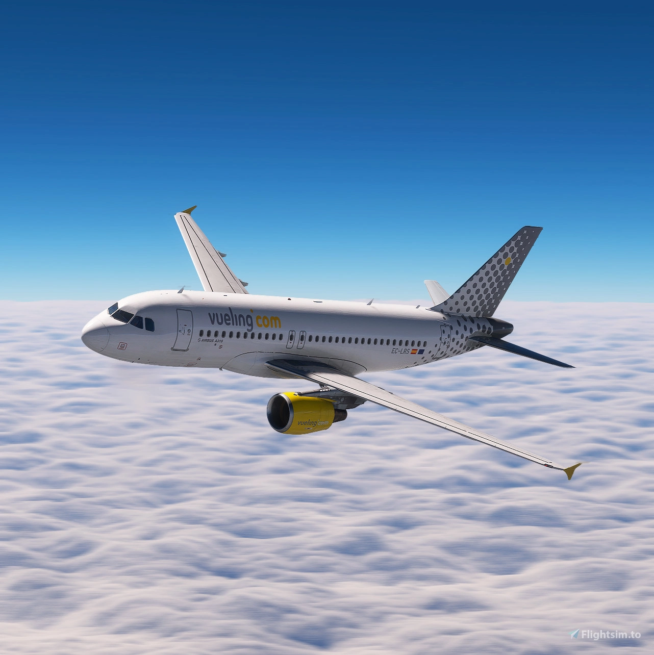 Fenix A319 | Vueling EC-LRS | 4k + Cockpit Decals + Cabin for Microsoft ...