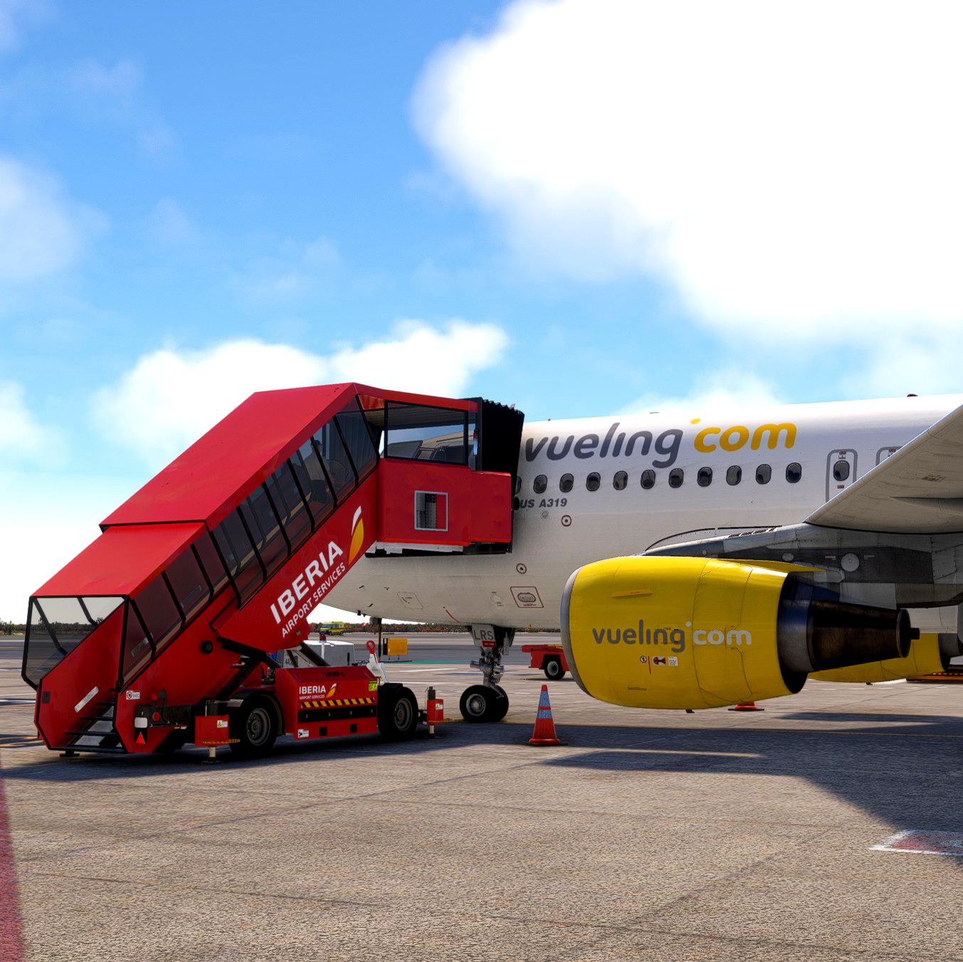 Fenix A319 | Vueling EC-LRS | 4k + Cockpit Decals + Cabin for Microsoft ...