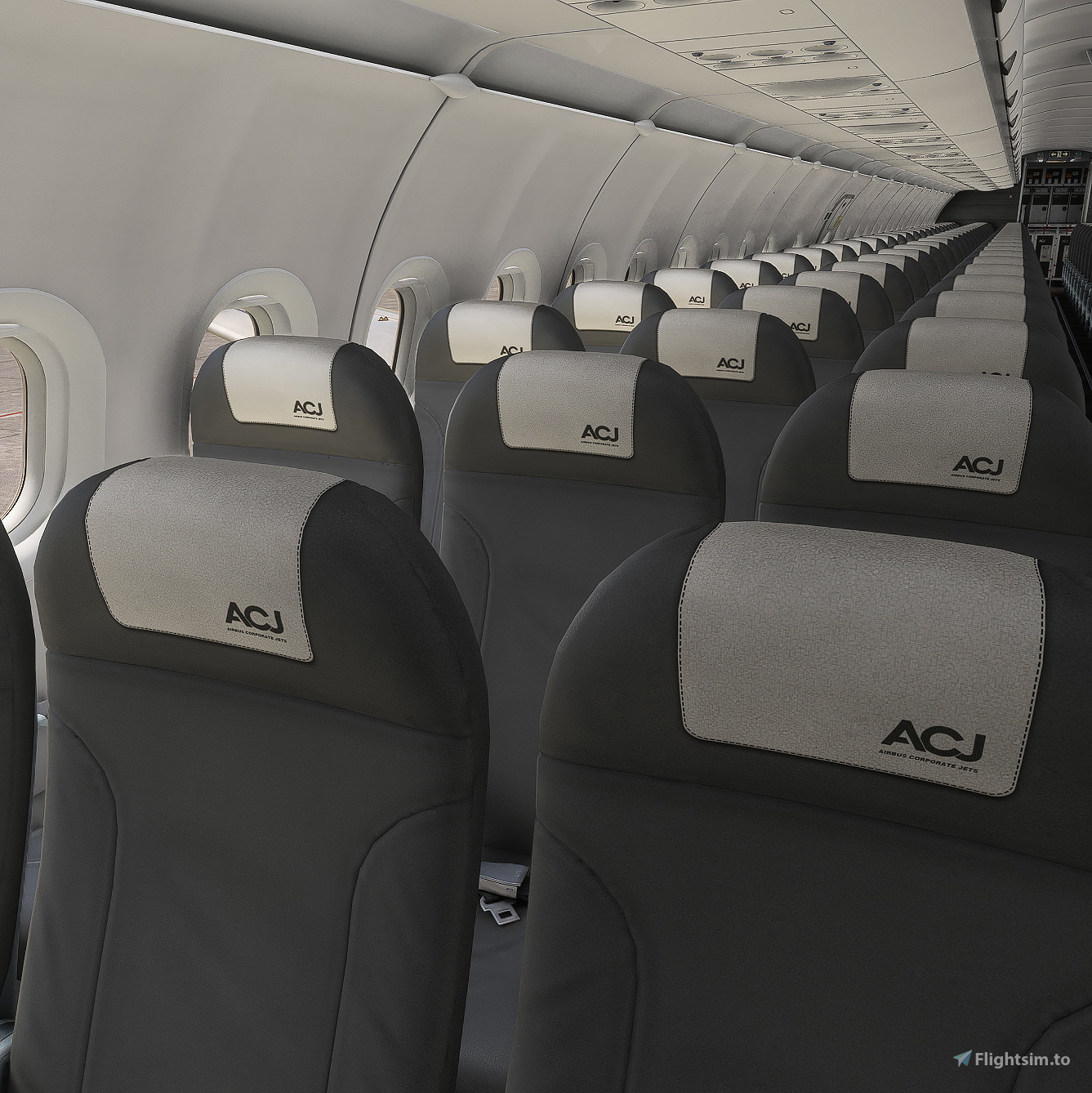 Fenix A319 | Private ACJ P4-RLA | 8k + Cockpit Decals + Cabin per ...