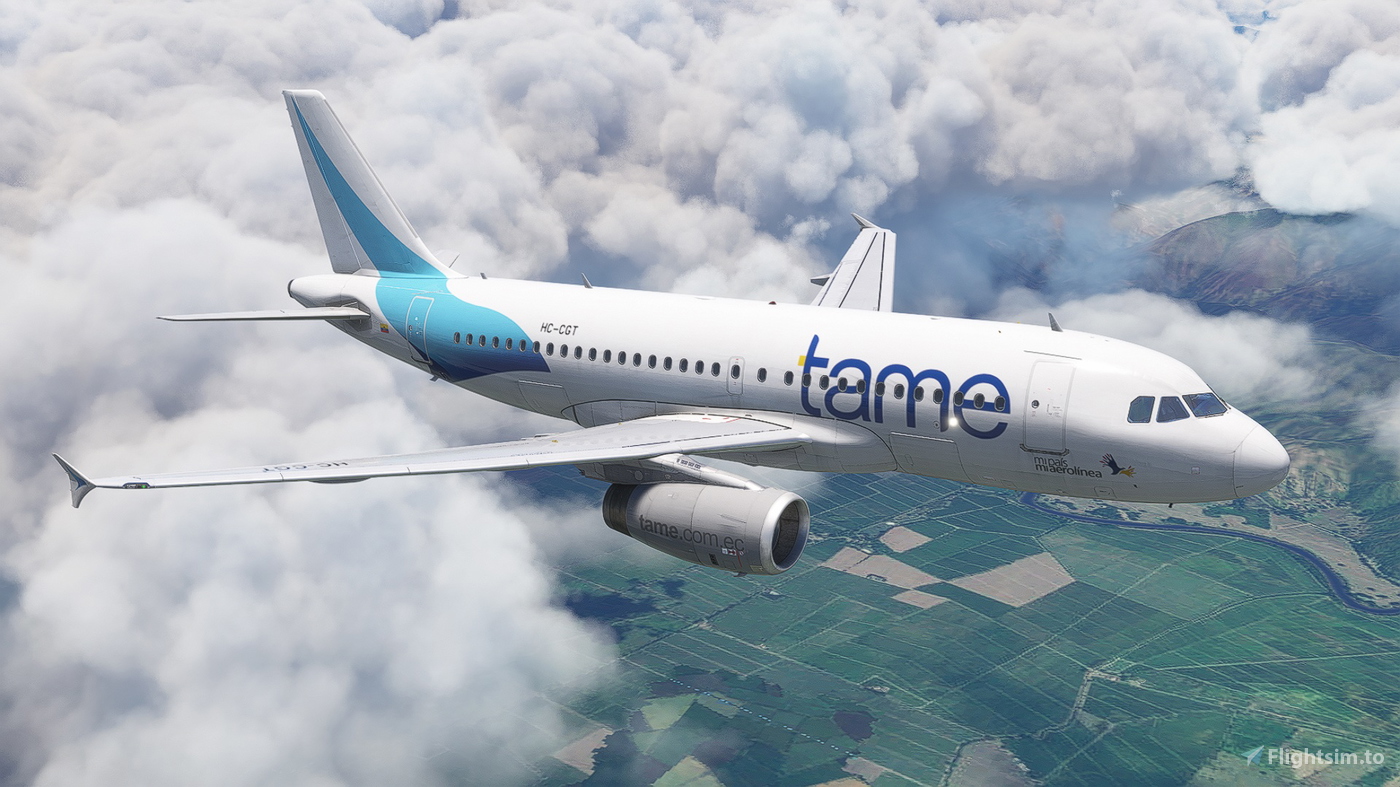 [Fenix A319 BFU] Airbus A319 Tame [4K] para Microsoft Flight Simulator | MSFS