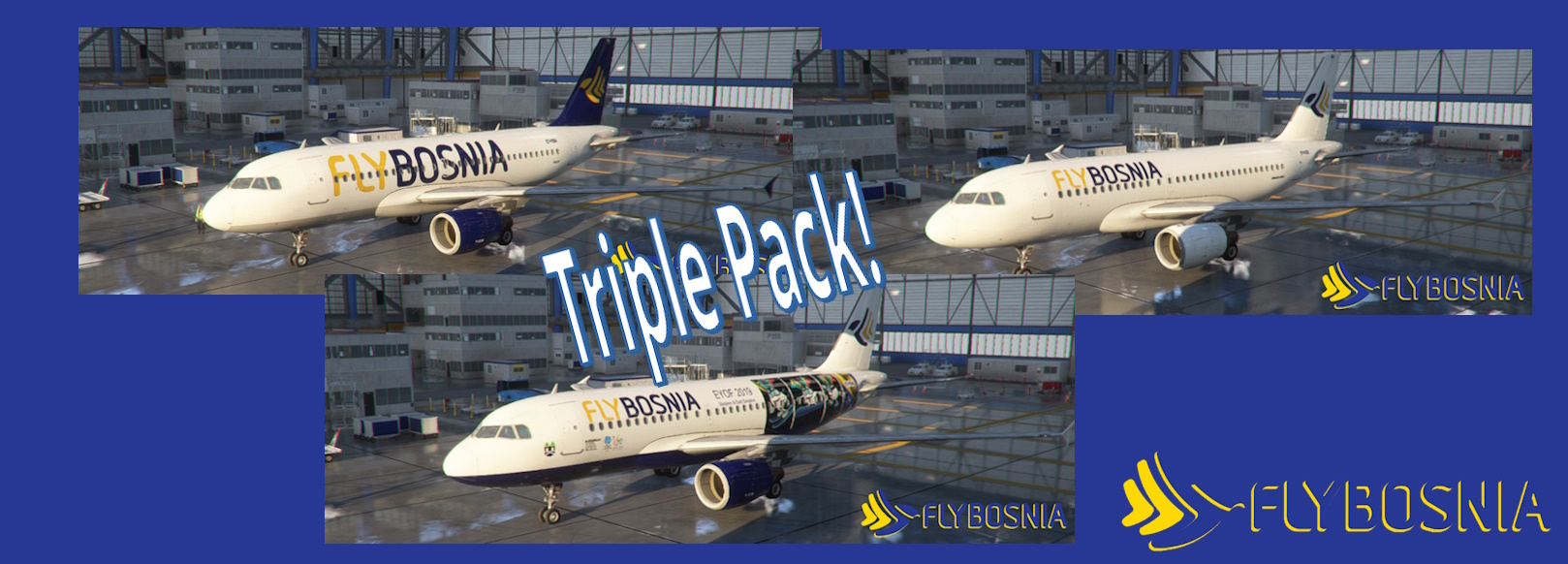 Fenix A319 Fly Bosnia Triple Pack CFM - MSFS Add-on - Flightsim.to