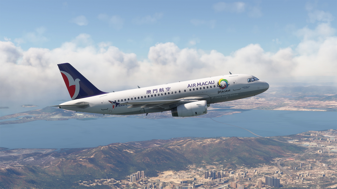 Fenix A319-IAE Air Macau (B-MAM) 8K for Microsoft Flight Simulator | MSFS