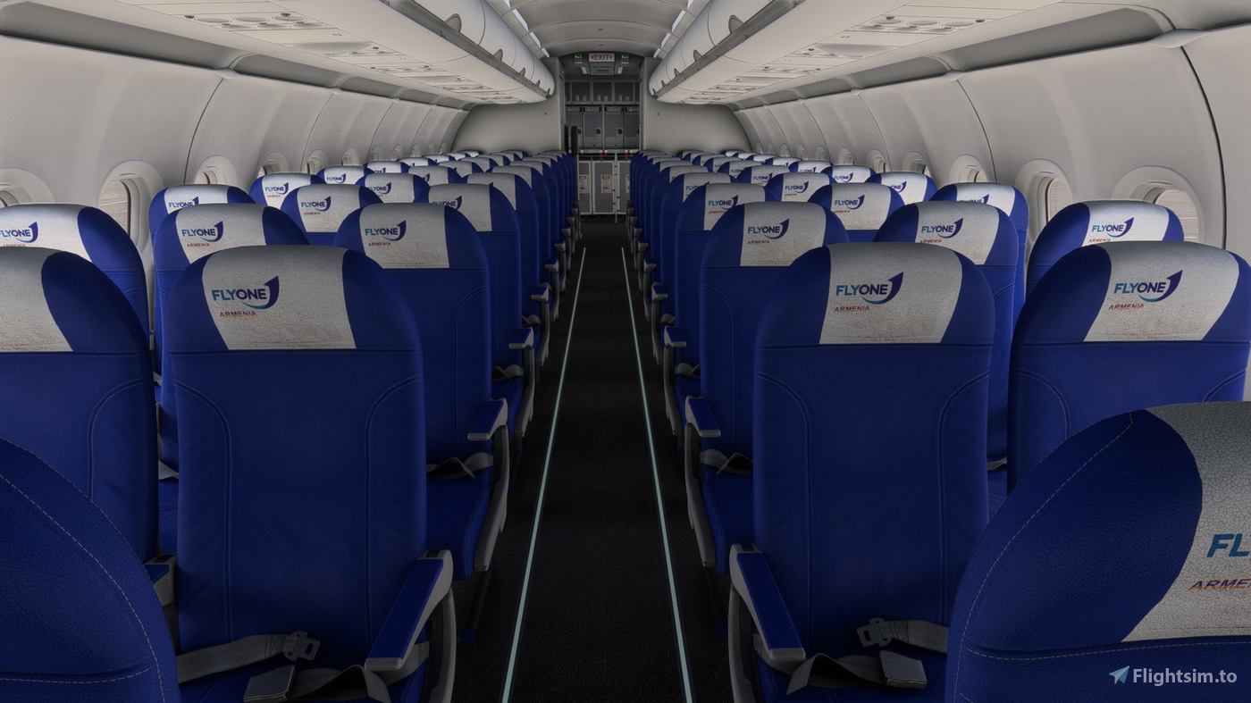 Fenix A319 FlyOne Armenia "EK-FOA" for Microsoft Flight Simulator | MSFS