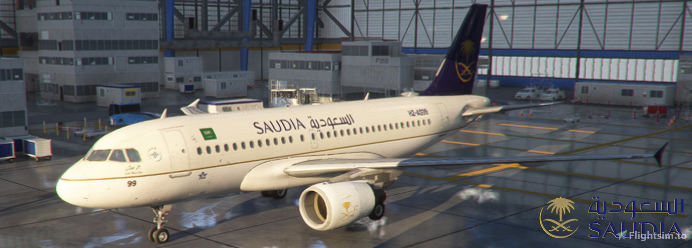 Fenix A319 Saudia Royal Flight HZ-AS99 CFM 对于 Microsoft Flight ...