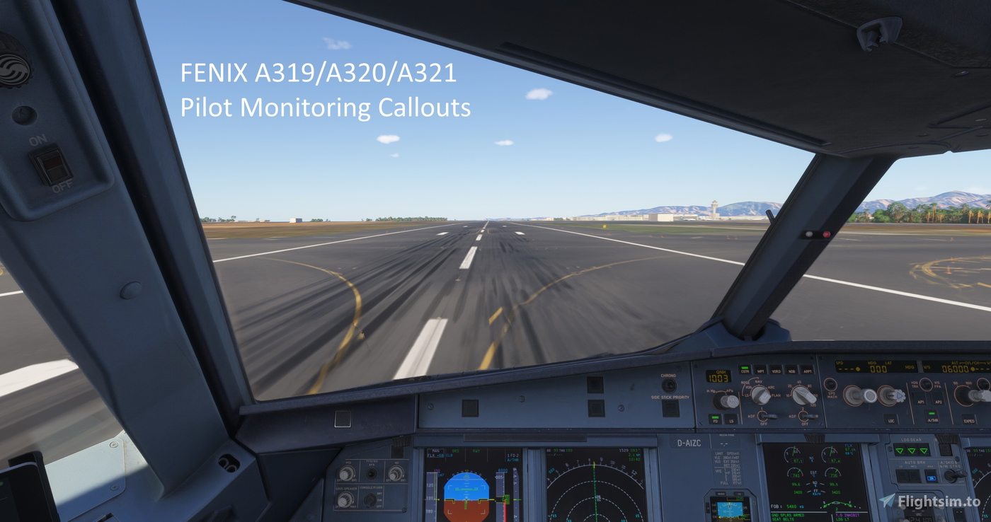 Fenix A319/A320/A321 PM Callouts für Microsoft Flight Simulator | MSFS