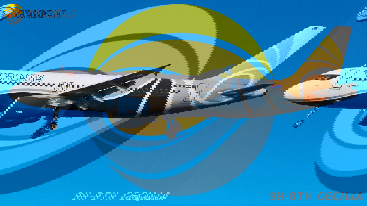 Fenix A320 | Croatia Air | A320 9A-BTH Cecilia | 8k High Fidelity ...