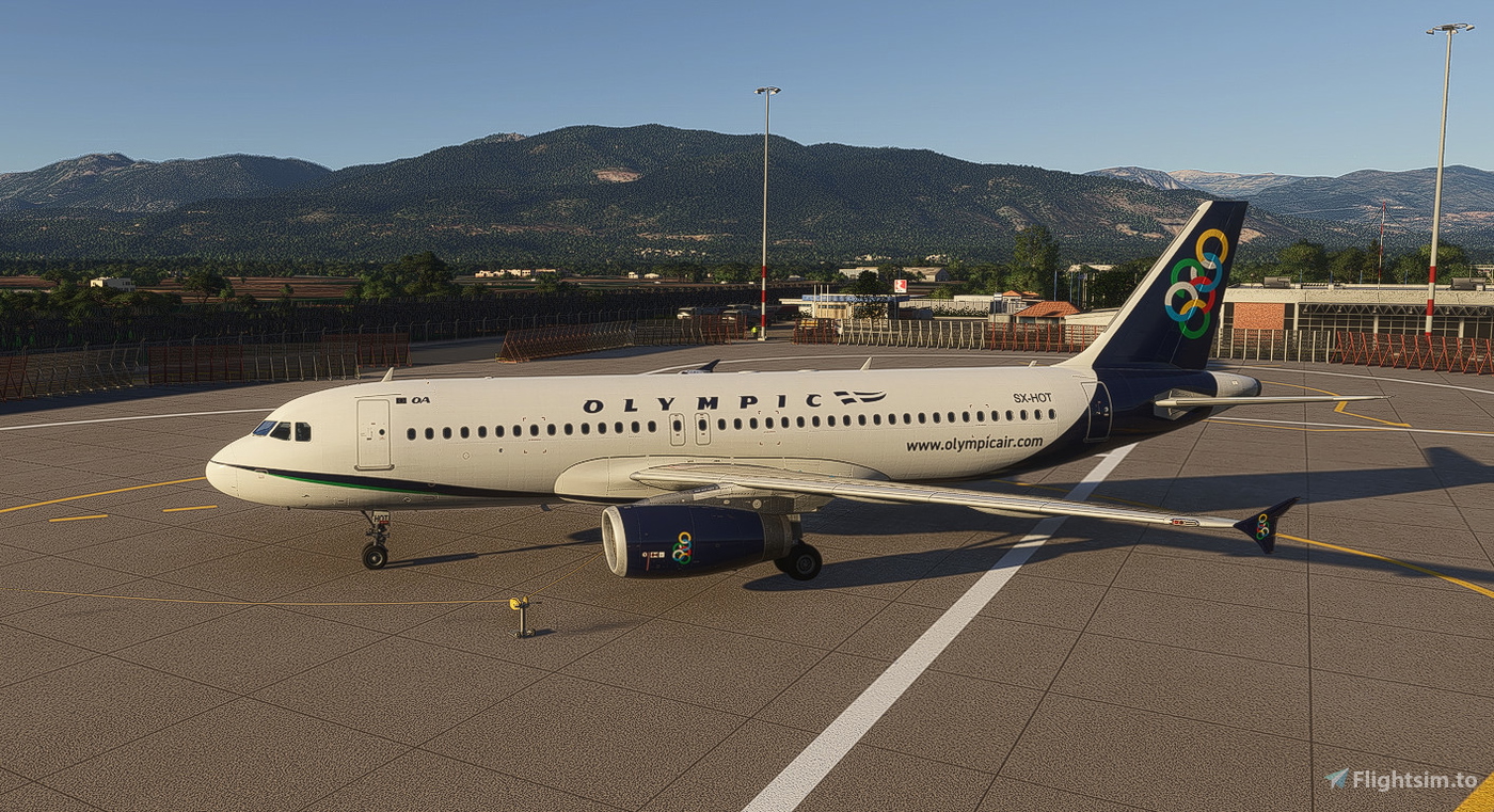 Fenix A320 | FBU | Olympic Air 8K (Fictional)| ( IAE - CFM ) (MSFS2024) 对于 Microsoft Flight ...