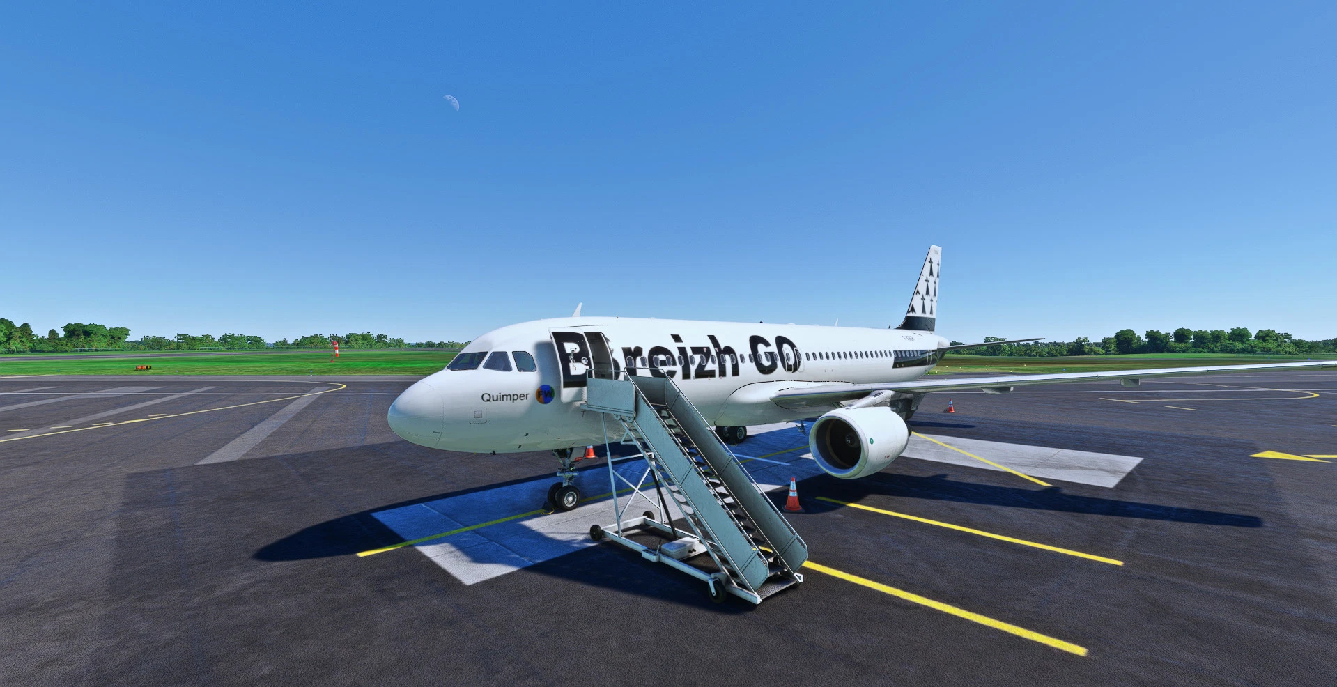 Fenix a320 200 SL Breizh Go Virtual Airline Livery FXBAR (Brest) and ...