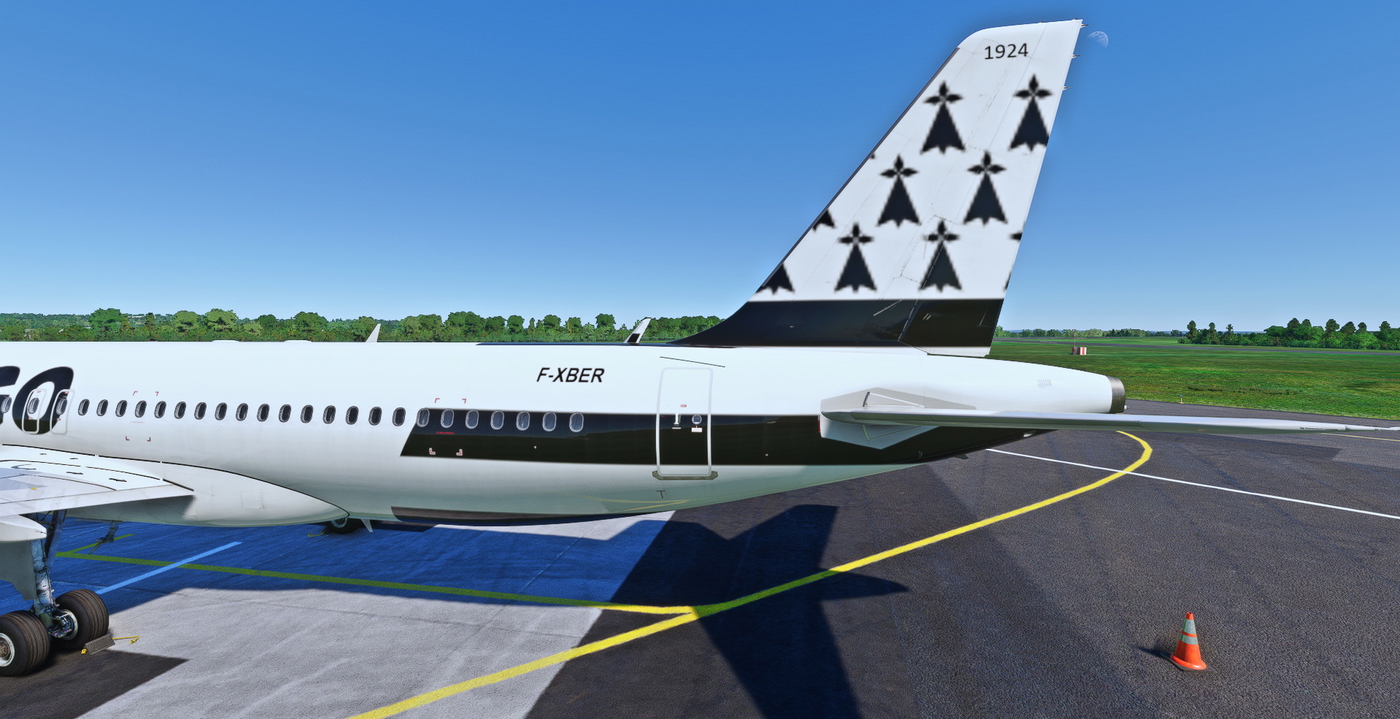 Fenix a320 200 SL Breizh Go Virtual Airline Livery FXBAR (Brest) and ...