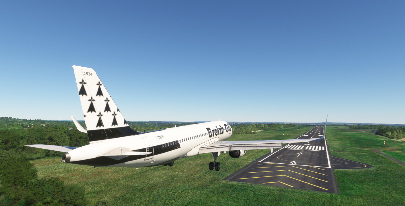 Fenix a320 200 SL Breizh Go Virtual Airline Livery FXBAR (Brest) and ...