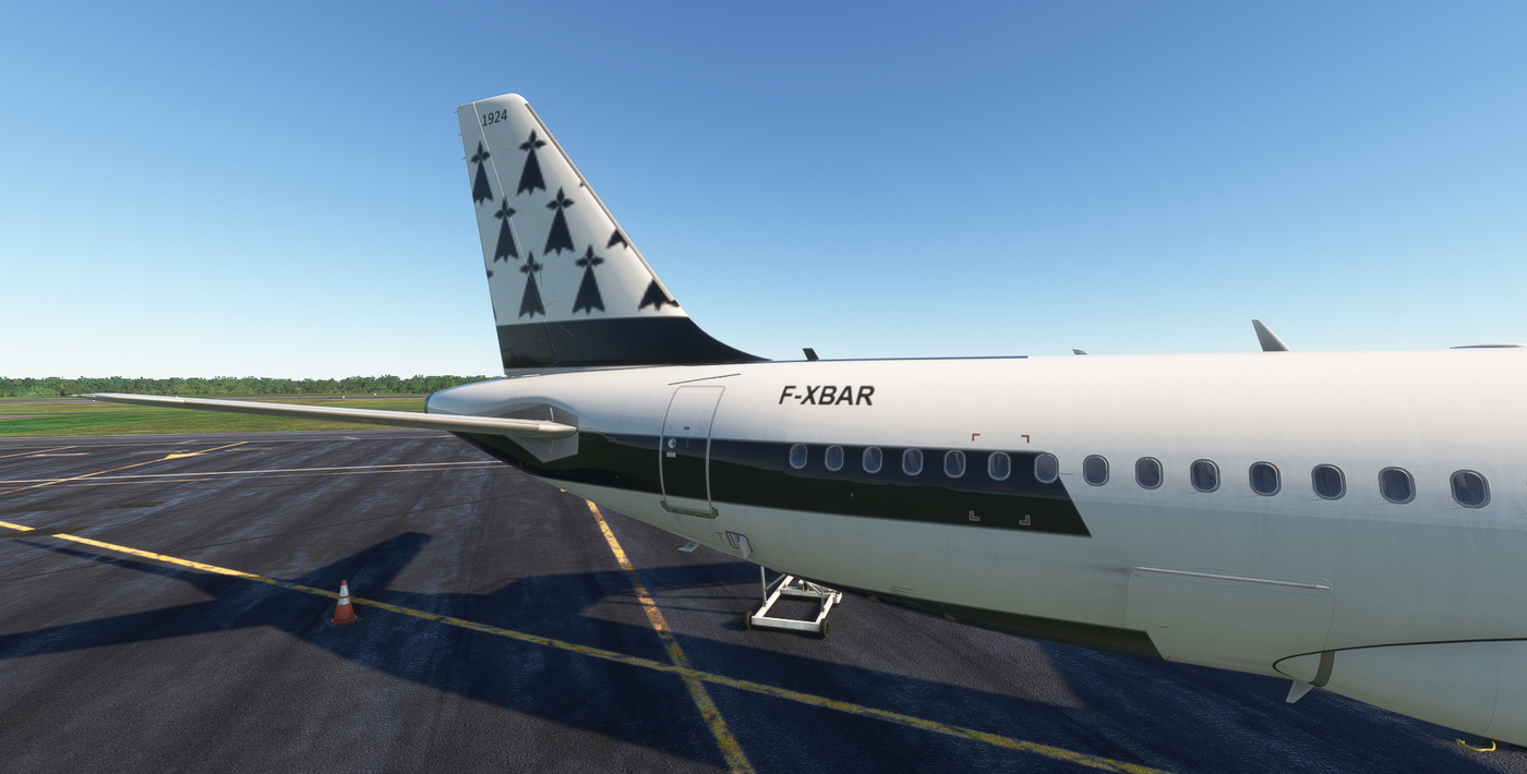 Fenix a320 200 SL Breizh Go Virtual Airline Livery FXBAR (Brest) and ...