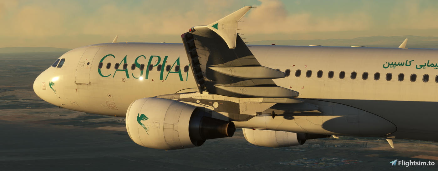 Fenix A320 CASPIAN EP-CPA (fictional) 8K for Microsoft Flight Simulator ...