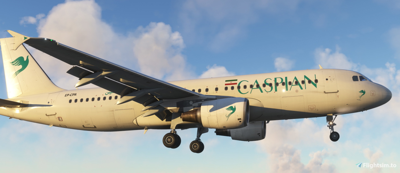 Fenix A320 CASPIAN EP-CPA (fictional) 8K for Microsoft Flight Simulator ...