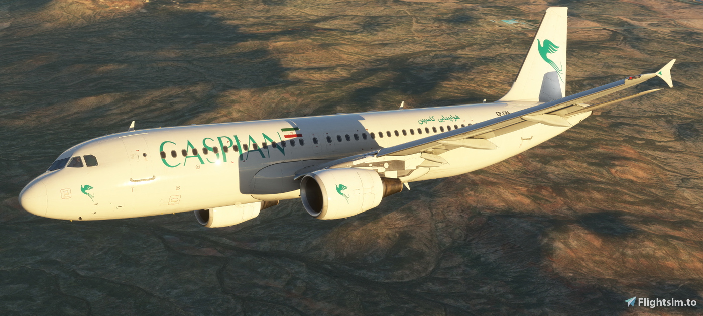 Fenix A320 CASPIAN EP-CPA (fictional) 8K for Microsoft Flight Simulator ...